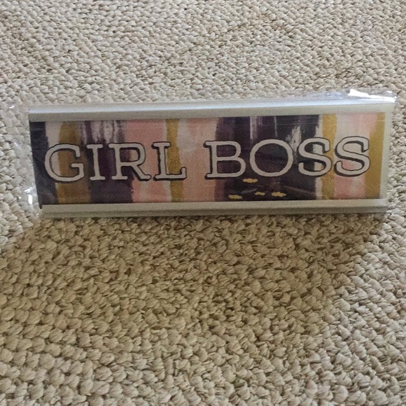 Office | Girl Boss Desk Sign | Poshmark